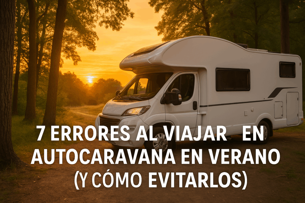 7 errores al viajar en autocaravana en verano (y cómo evitarlos)